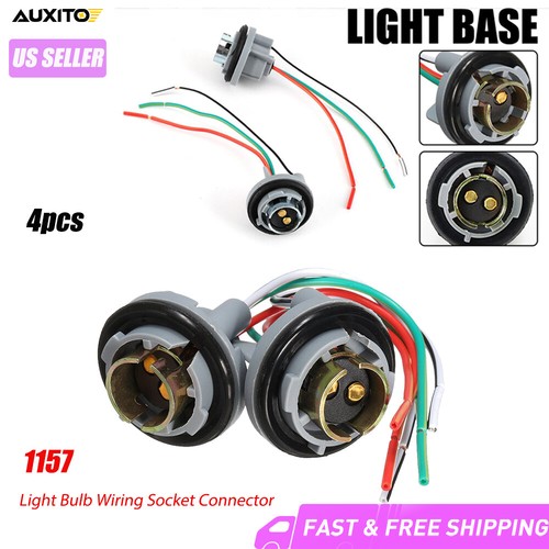 1157 Bulb Wire Holder Socket Car Turn Tail Signal Stop Rear Brake Light ...