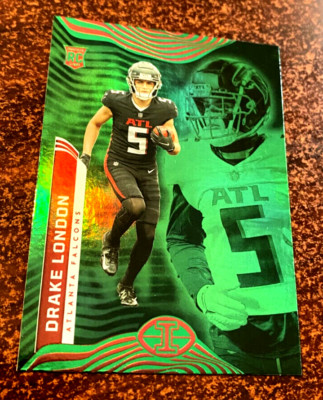 2022 Illusions DRAKE LONDON Trophy Collection Emerald Rookie RC ATLANTA ...