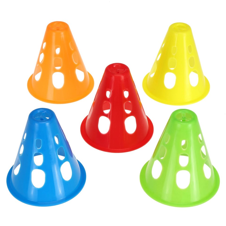 50 Pack 3 Inch Mini Sports Cones, Bright Colored Plastic Soccer Cones ...