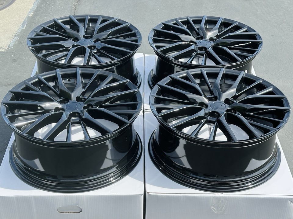 19" Wheels Gloss Black Rims Fits: 2020-2025 Lexus ES300 ES350 ES200 ...