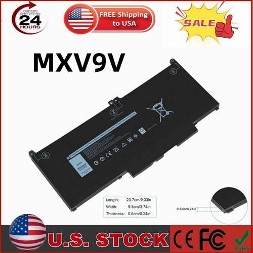 MXV9V Battery 60Wh for Dell Latitude 5300 7300 7306 2-in-1 series 5VC2M ...