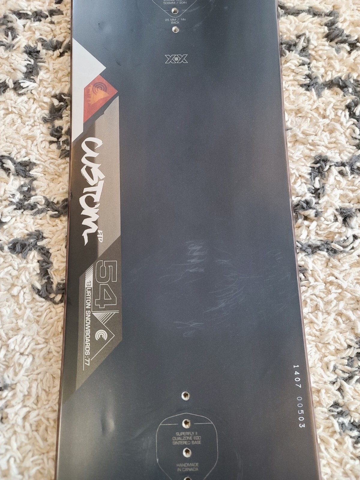 Burton Custom Limited 154 Snowboard 2X Mounting Pattern | eBay