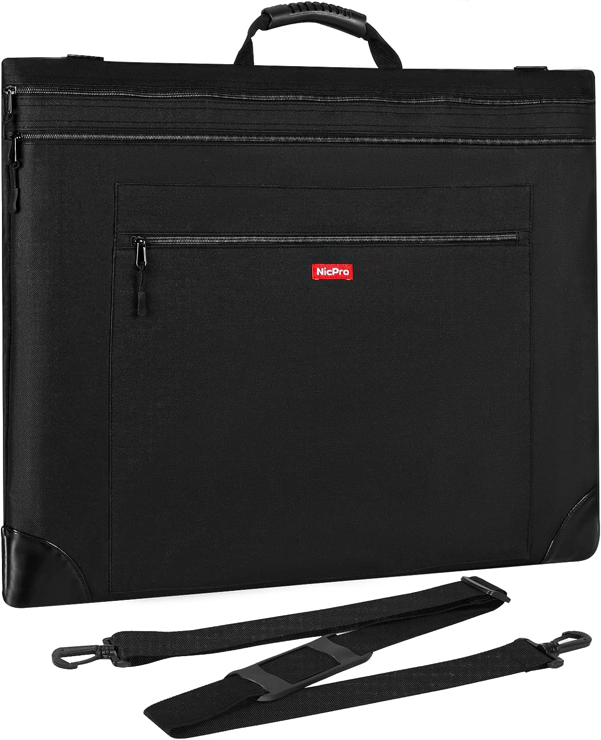 Light Weight Art Portfolio Bag 18X24 Black Art Canvas Portfolio Case w ...