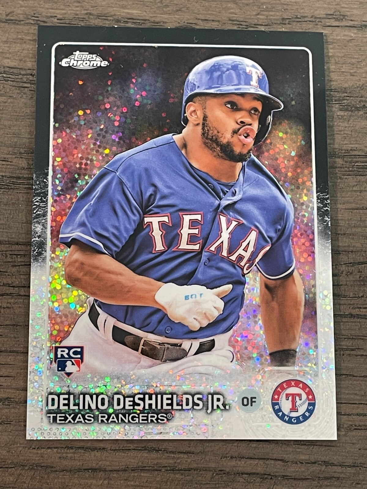2015 Topps Chrome Update - Black Refractor #US144 Delino DeShields Jr ...