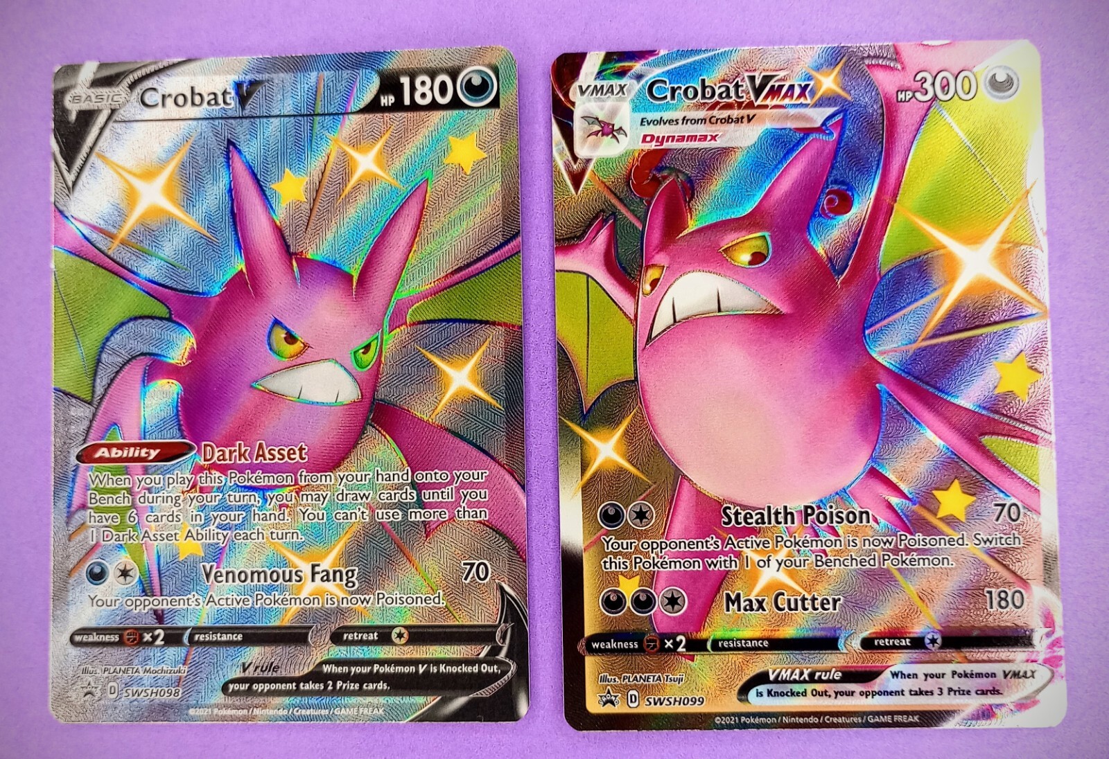 Pokemon TCG Crobat VMAX PROMO + Crobat V PROMO NM | eBay