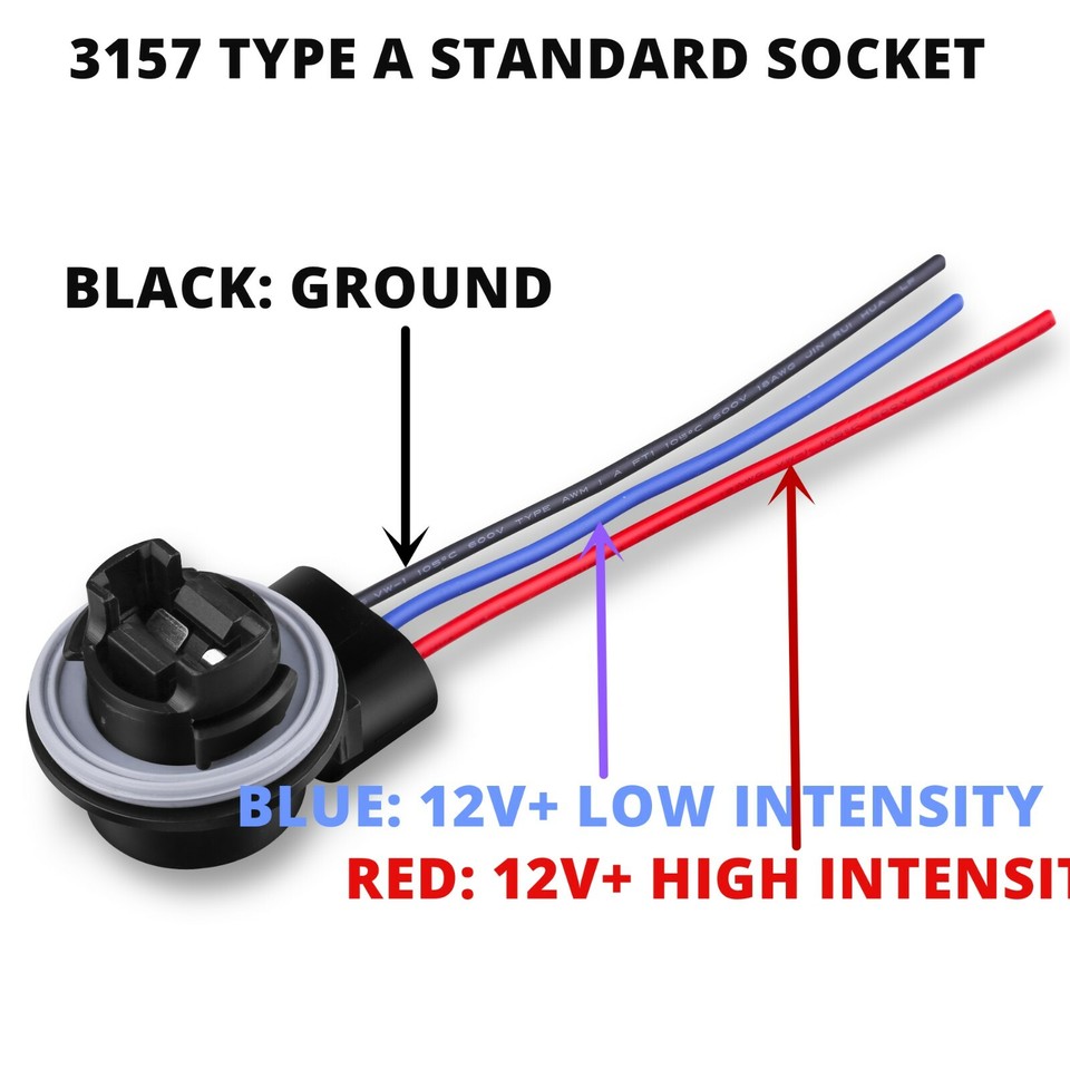 2x Female Socket for 3156 3056 3157 3157KX 4157 3457 4157NAK 3757 T25 ...