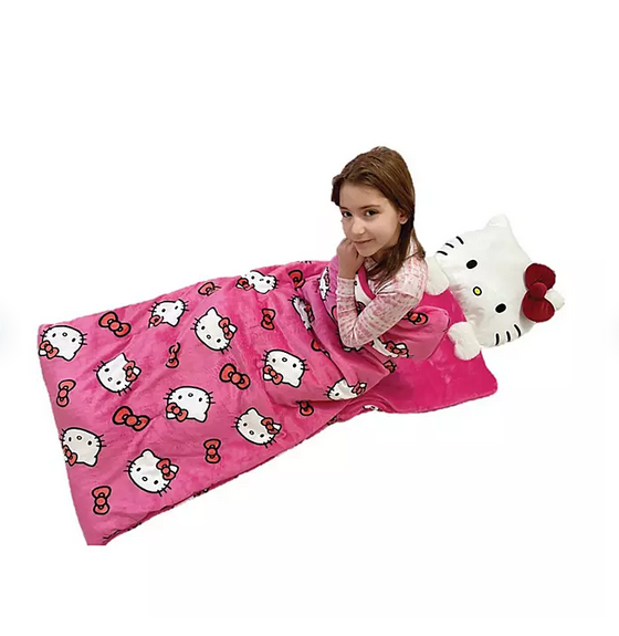 NEW Hello Kitty “Slumber Kitty” Slumber Bag With Pillow,Great Price | eBay