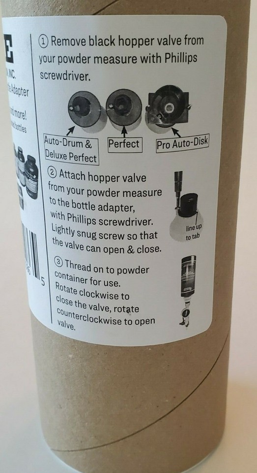 LEE 91586 Precision Powder Measure Bottle Adapter 53mm 43mm | eBay