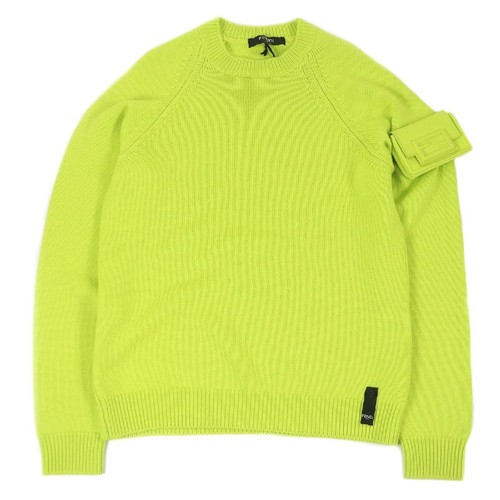 item FENDI FENDI 2022 model FZX123 baguette bag crew neck knit sweater ...
