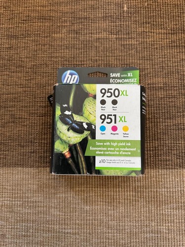 5-PACK HP GENUINE 950XL BLACK & 951XL COLOR INK (RETAIL BOX) OFFICEJET ...