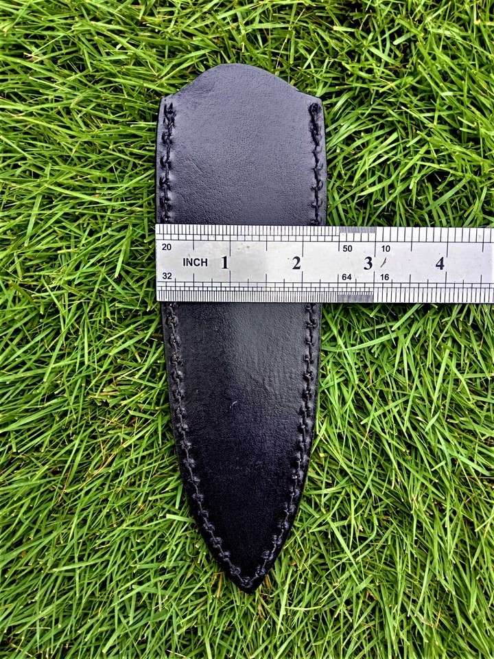 Genuine Black Leather Dagger Knife Sheath Fix blade Knife Sheath With Back Clip | eBay