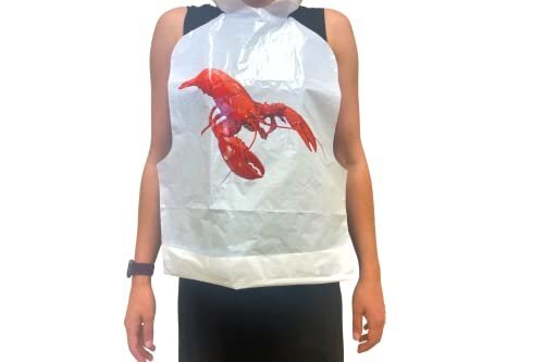 Lobster Bibs- 25 Disposable Bibs for Crawfish Boil, Seafood Fest, or ...