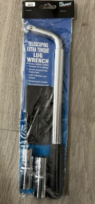 Mr. Lugnut Universal Telescoping Lug Wrench Dual Sockets Fits 4 Most ...