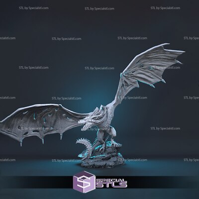 Viserion Ice Dragon Resin Sculpture Statue Model Kit Unpainted ...
