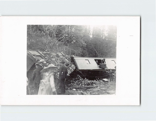 Postcard Train Wreck Scene | eBay Australia
