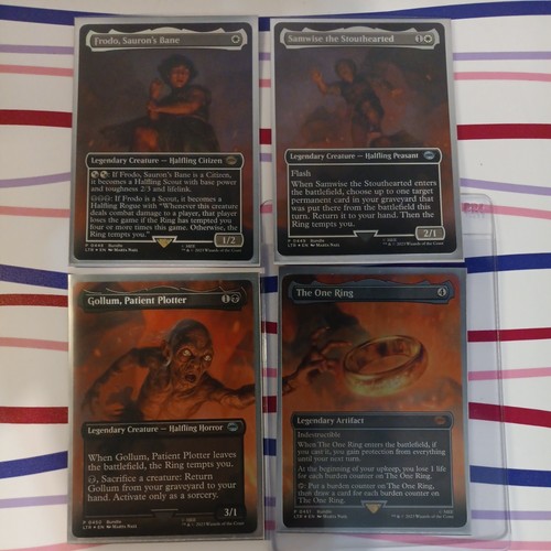 The One Ring LOTR Gift Bundle 4-Card Promo Set, Magic The Gathering MTG ...