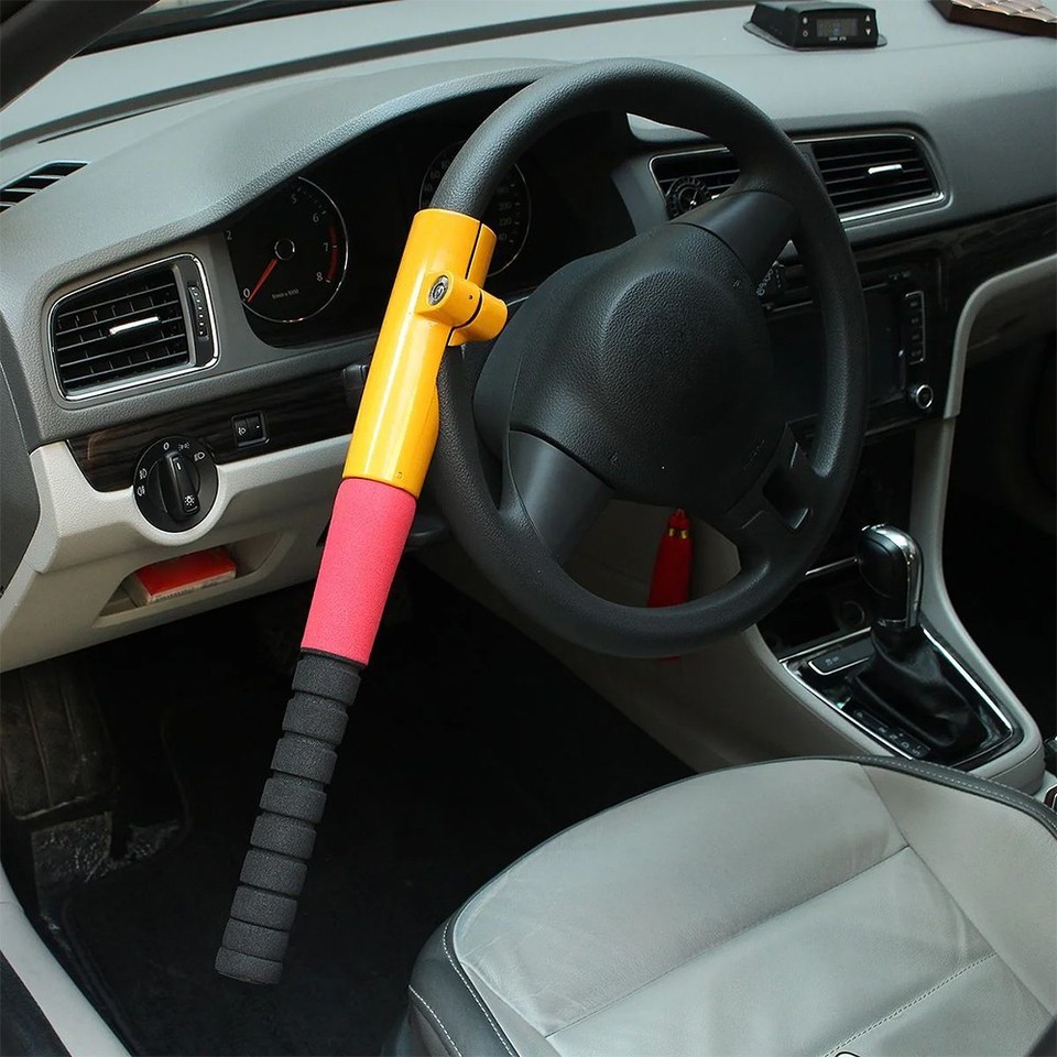 Heavy Duty Baseball Bat Steering Wheel Lock Anti-Theft Security Device ...