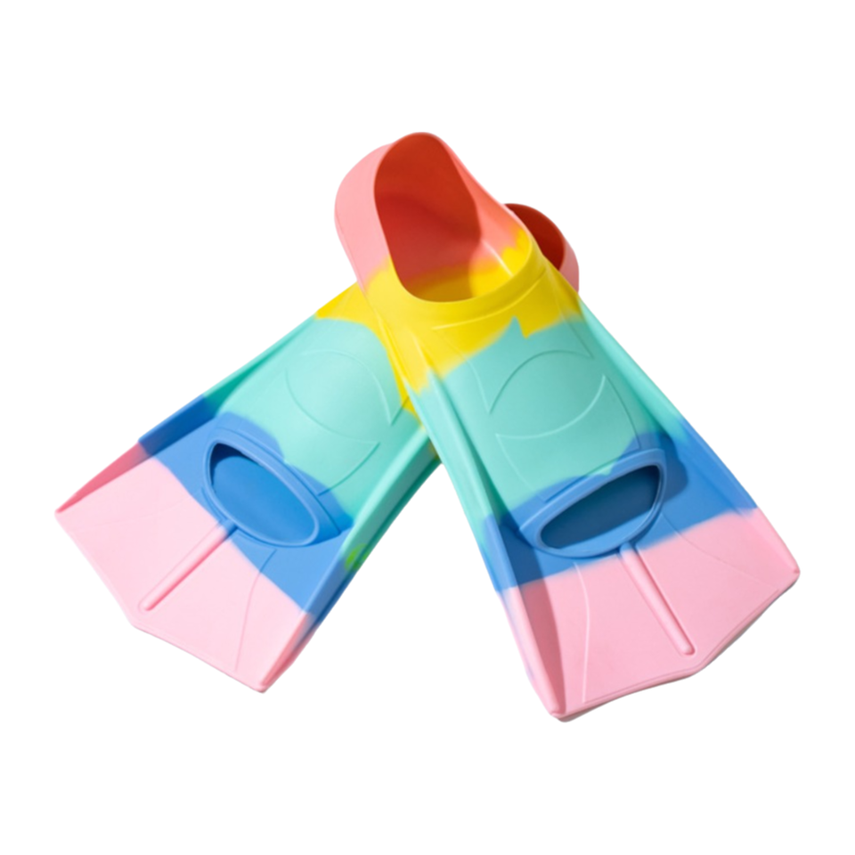 Non-slip Swimming Flippers Silicone Frog Shoes for Children Adult ...