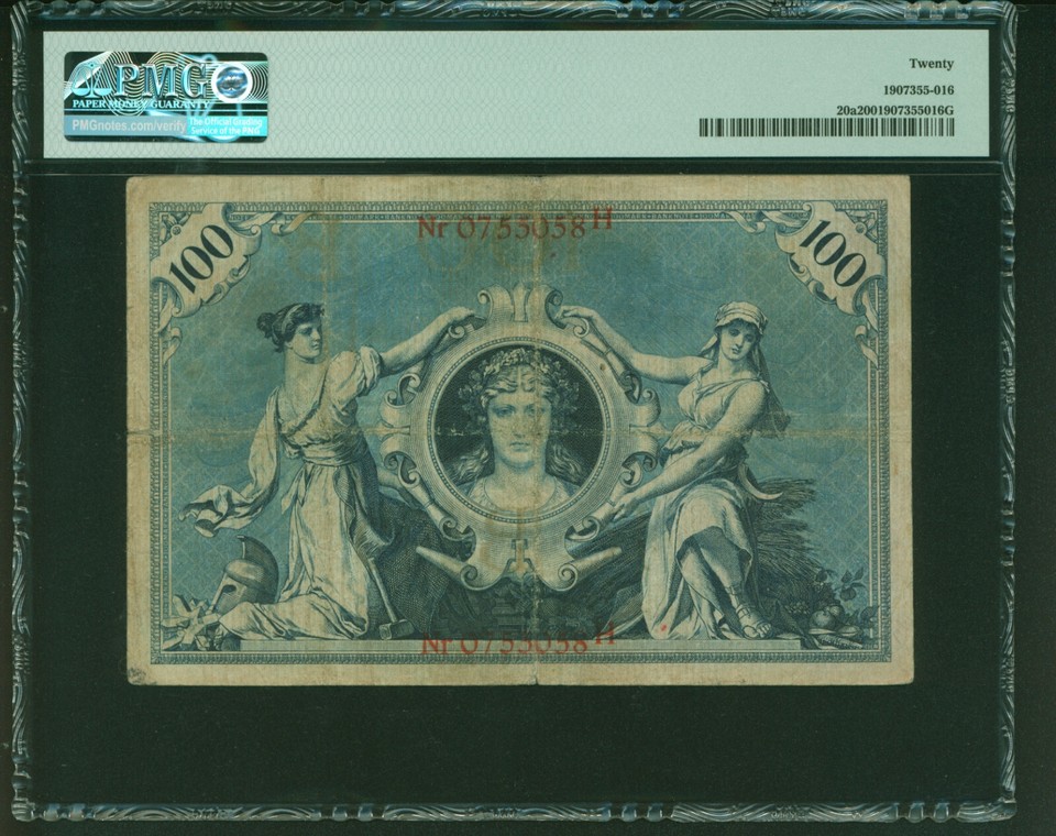 Germany 100 Mark 1898 P-20a PMG VF 20 | eBay