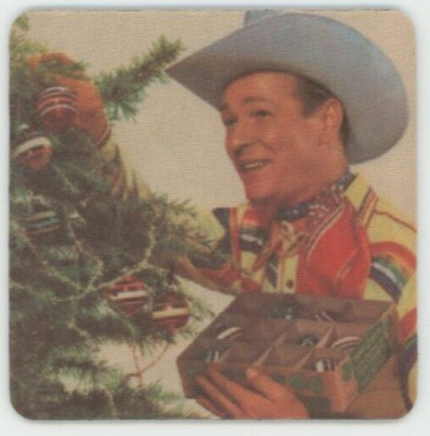 Roy Rogers Singing Cowboy Actor - Christmas Tree Beverage Gift COASTER ...