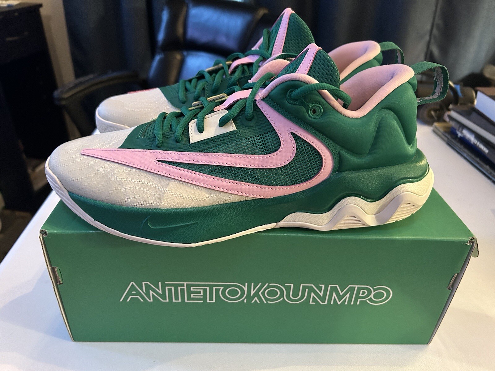 Nike Giannis Immortality 3 Green Pink Basketball Shoes Mens Size 11.5 ...