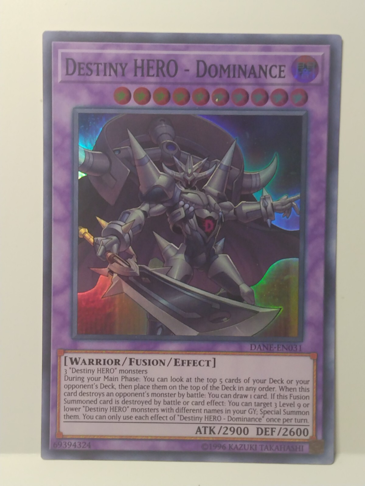 Yu-Gi-Oh! TCG Destiny HERO - Dominance Dark Neostorm DANE-EN031 ...
