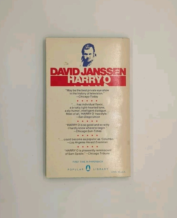 Harry O #1 by Lee Hays (1975, Popular Library) | eBay