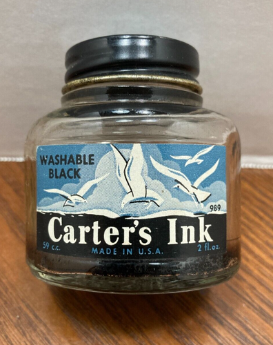 Vintage Carter's Bottle ink Washable Black 2 oz 1930s | eBay