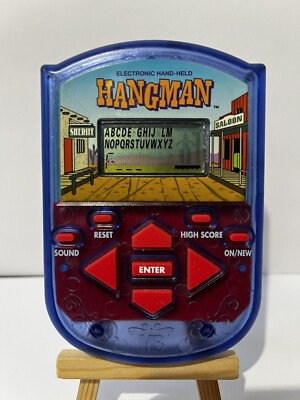 HANGMAN 1995 Electronic Handheld Game Milton Bradley TESTED works with ...