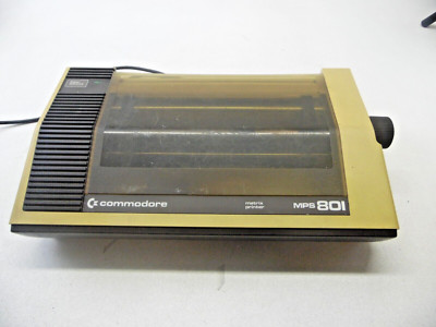 COMMODORE MPS-801 PRINTER FOR C64 64C +4 C128 POWERS ON | eBay