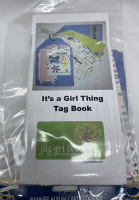It’s A Girl Thing Tag Book Kit DIY 5.5” Chipboard Tag Book Kit NEW | eBay