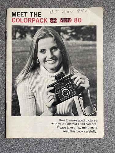 'MEET THE COLORPACK 82 AND 80' POLAROID Polacolor LAND CAMERA GUIDE ...