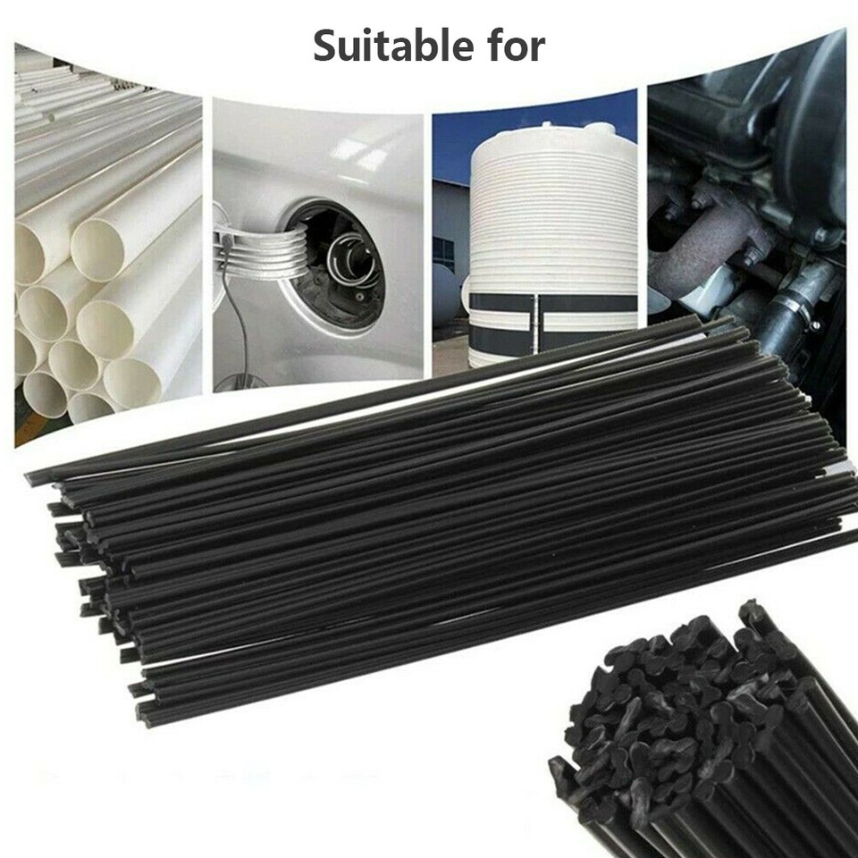 40pcs 20cm Welding Rods Plastic Welding Strips Black Polypropylene ...