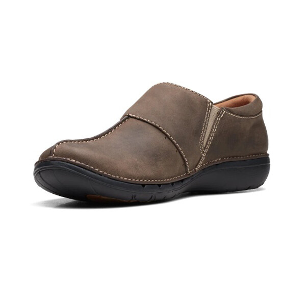 Clarks Womens Un Loop Ave Leather Slip-on Loafer Shoes - Taupe NIB | eBay