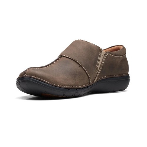 Clarks Womens Un Loop Ave Leather Slip-on Loafer Shoes - Taupe NIB | eBay