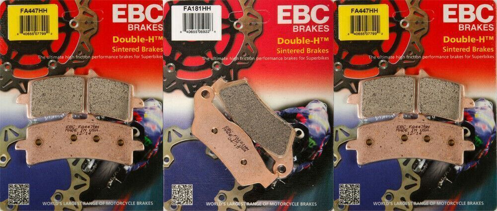 EBC FA447HH front & FA181HH rear brake pad kit for Ducati Multistrada ...