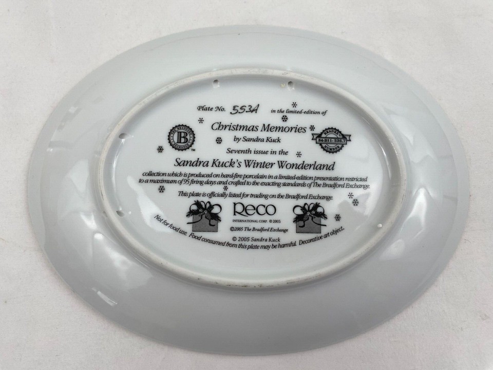 Bradford Exchange Sandra Kuck's Winter Wonderland Yearly Collectible ...