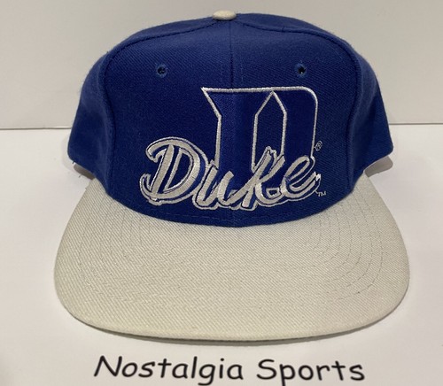 Vintage 90s DUKE BLUE DEVILS The GAME SnapBack SCRIPT HAT Cap NWOT NEW ...