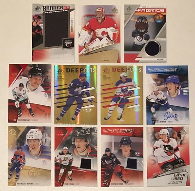 2023-24 Upper Deck SP Game Used 11 Card Lot Dustin Wolf /25 Tage ...