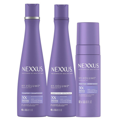 Nexxus HY-VOLUME Weightless Lift Shampoo, Conditioner & Foam 3 Pack ...