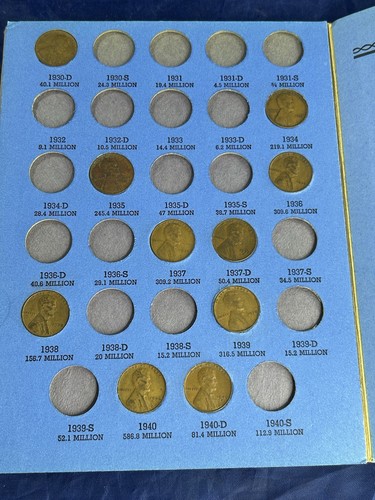 Lincoln Wheat Cent Collection Penny Steel Pennies 33 Coin Ungraded ...