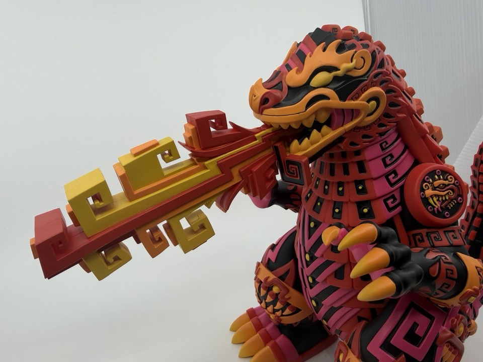 Godzilla Mondo Urban Aztec Burning Variant Red Edition | eBay