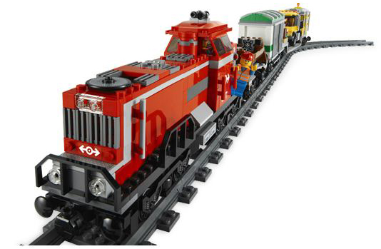 Lego Red Cargo Train 3677 Train Minifigure Building Set | eBay