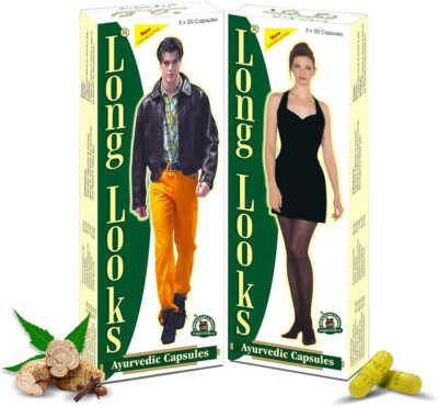 Long Looks Herbal Increase Height Gain Capsules For Boy And Girl - 300 ...
