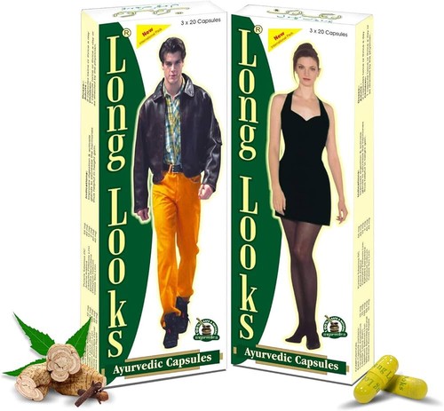 Long Looks Herbal Increase Height Gain Capsules For Boy And Girl - 300 ...