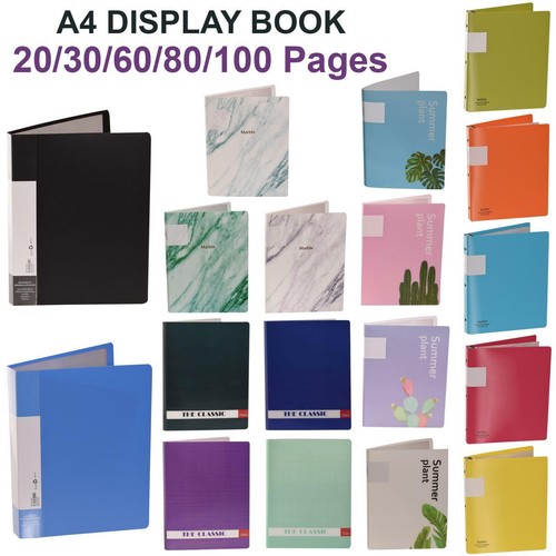 Display Book A4 Pockets Presentation Document Cover Folder File ...
