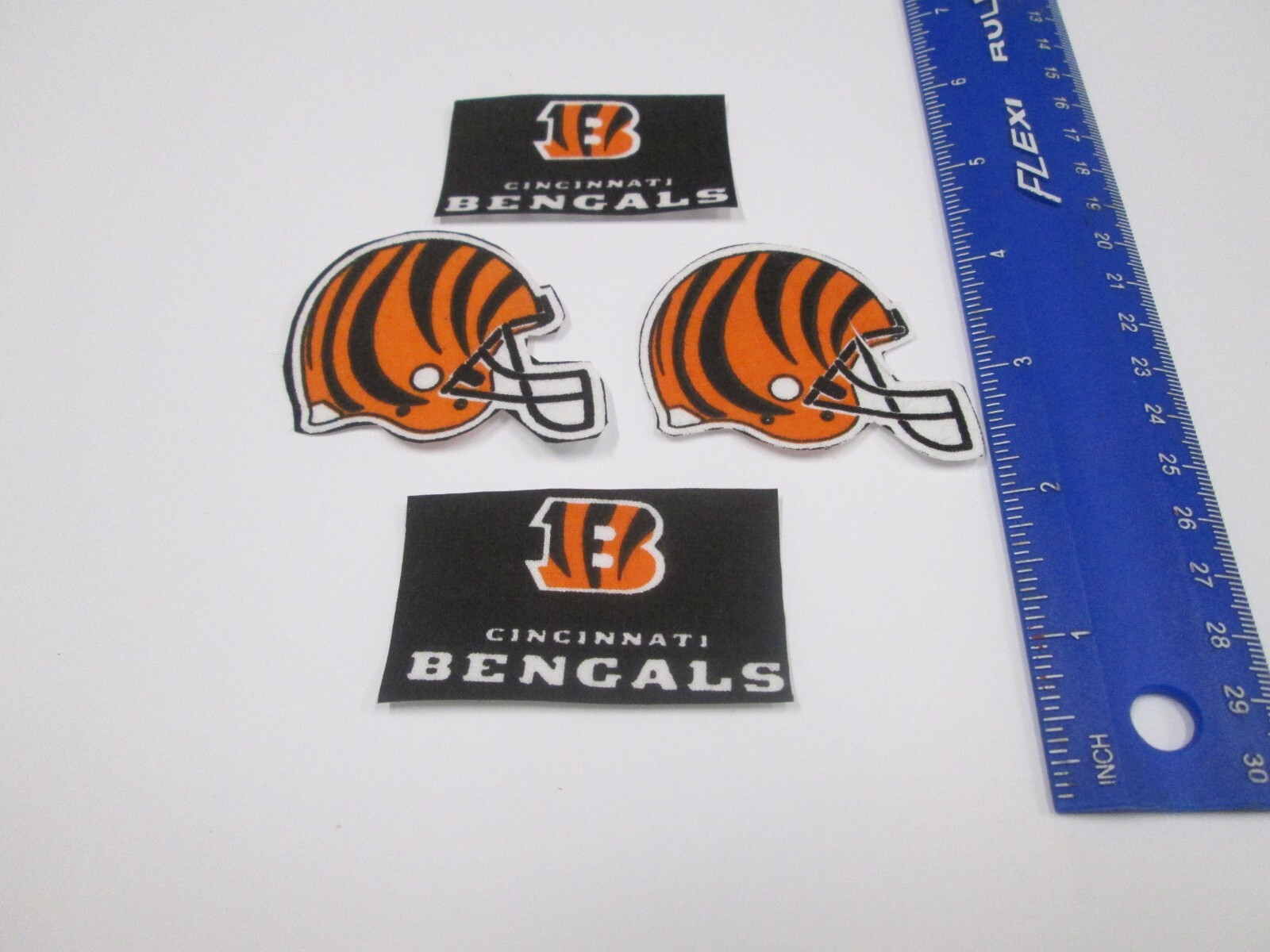 Cincinnati Bengals - Fabric Applique Iron Ons - 4 Pieces | eBay