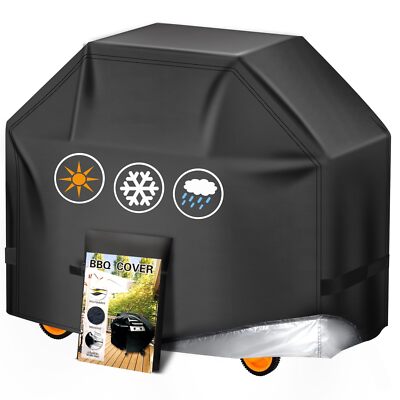 BBQ Grill Cover Tarp Waterproof Outdoor Heavy Duty Canvas All Weather ...