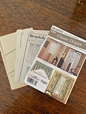 Brand New Simplicity Classic Drapes Pattern 4184 Uncut | eBay