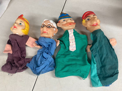 Lot of 4 vintage hand puppets 1960's | eBay